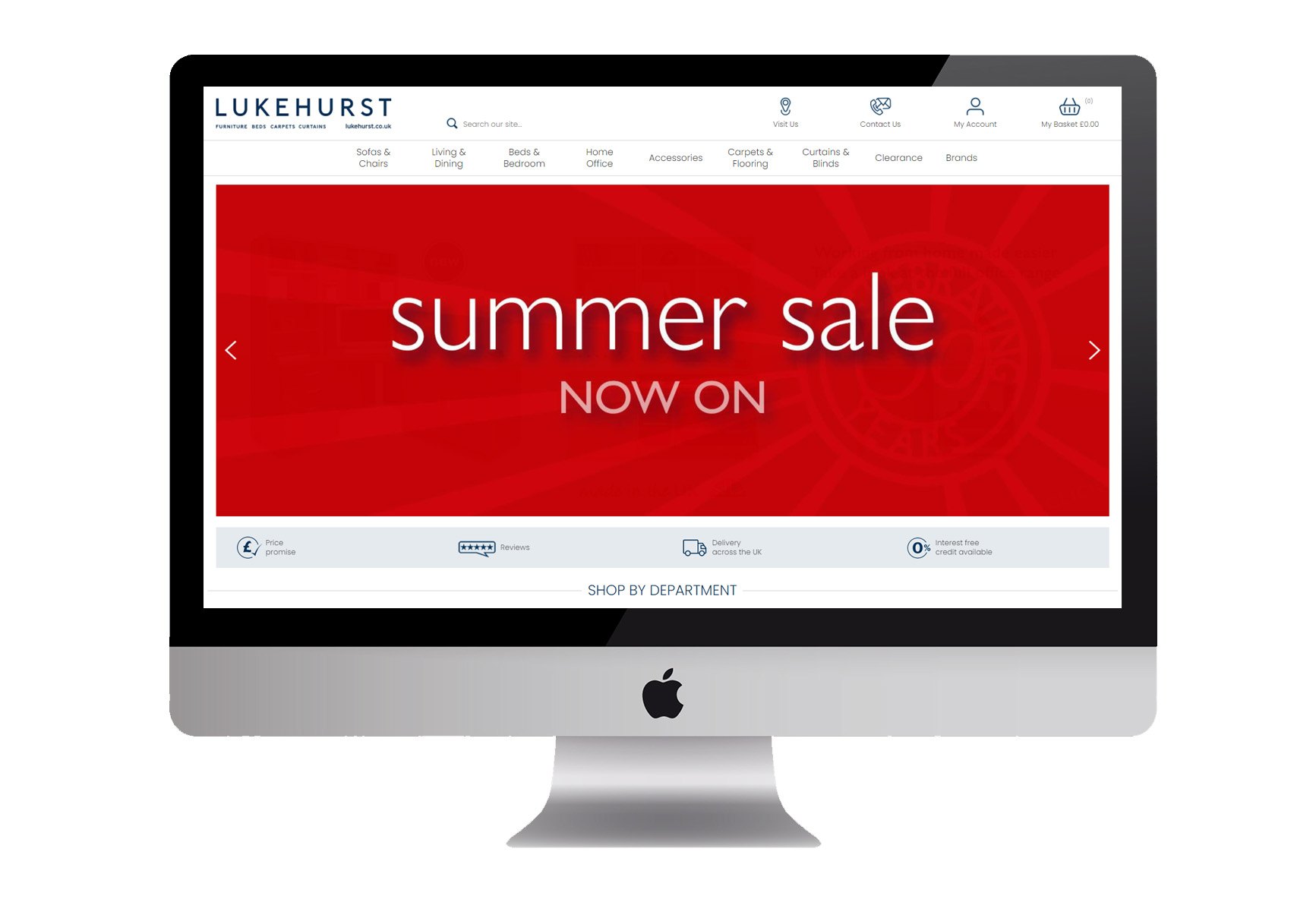 A new XTRO eCommerce website for Lukehurst Furniture